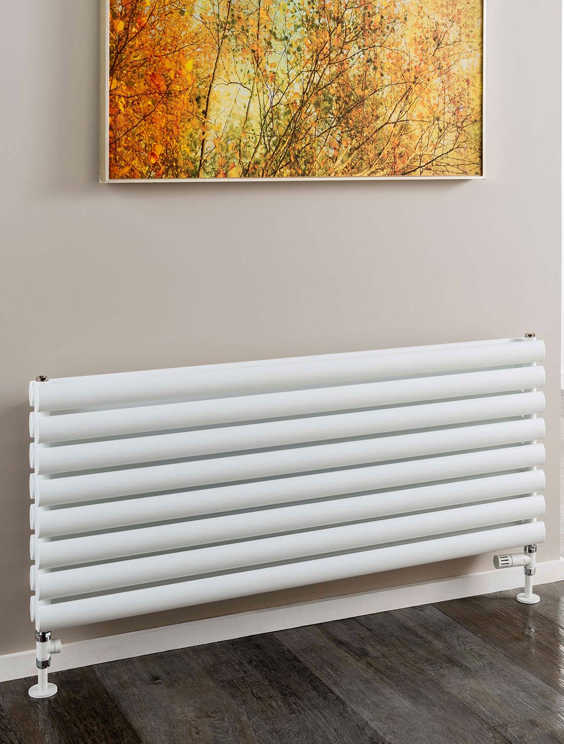 Oval Tube Double Horizontal 600mm high x 1020mm 3651 BTU 1070 Watts Wh ...